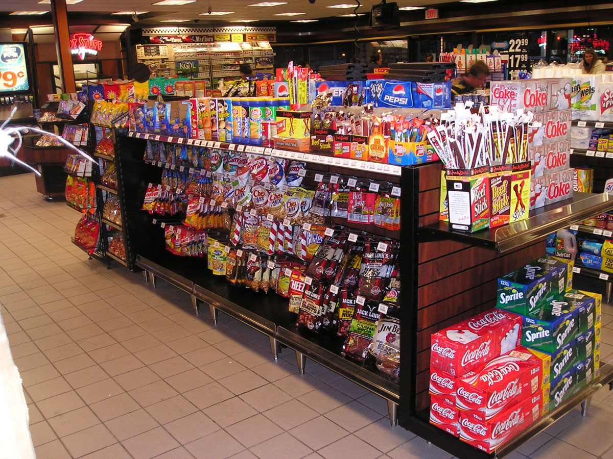 Gondola Shelving Systems & Black Gondola Shelving for C-Stores