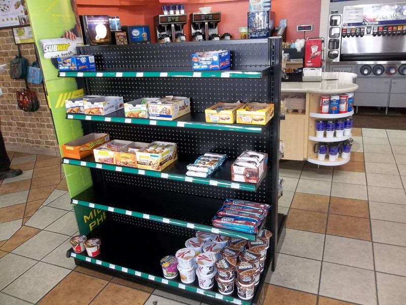 Madix Gondola Shelving & Black Gondola Shelves for Convenience Stores Madix Gondola Shelving & Black Gondola Shelves for Convenience Stores