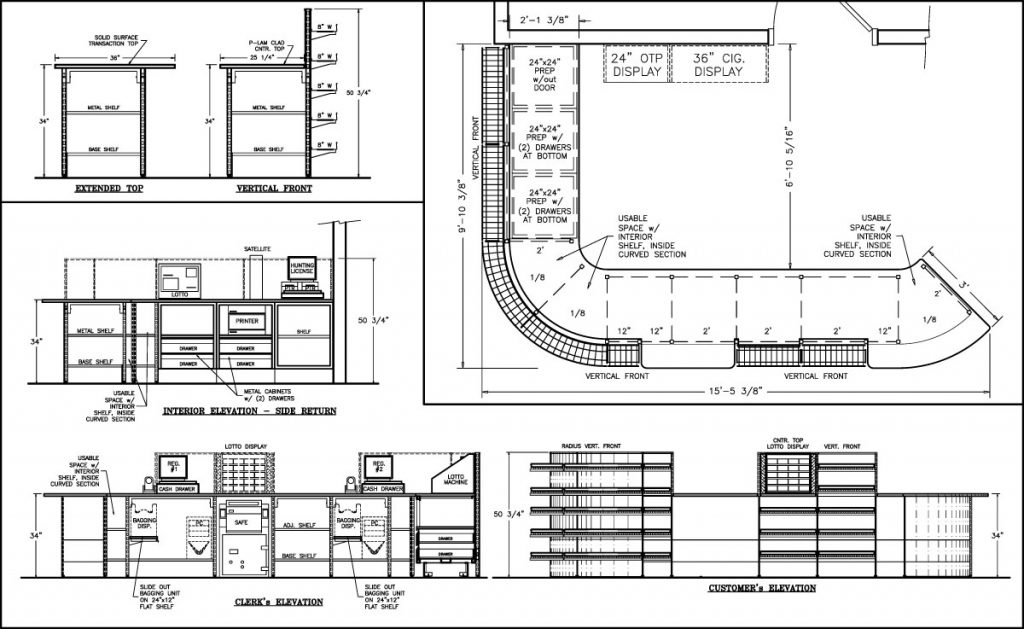 Sales Counter Drawings - SHOPCO U.S.A., Inc.