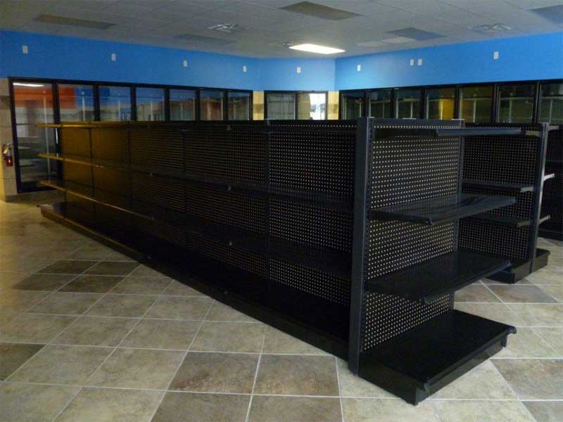 Madix Gondola Shelving & Black Gondola Shelves for Convenience Stores Madix Gondola Shelving & Black Gondola Shelves for Convenience Stores